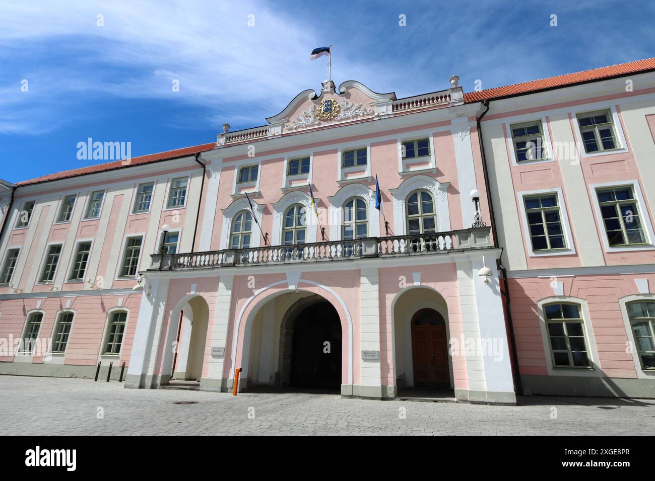 Building of Riigikogu - parliament of Estonia, Tallinn, Estonia Stock ...