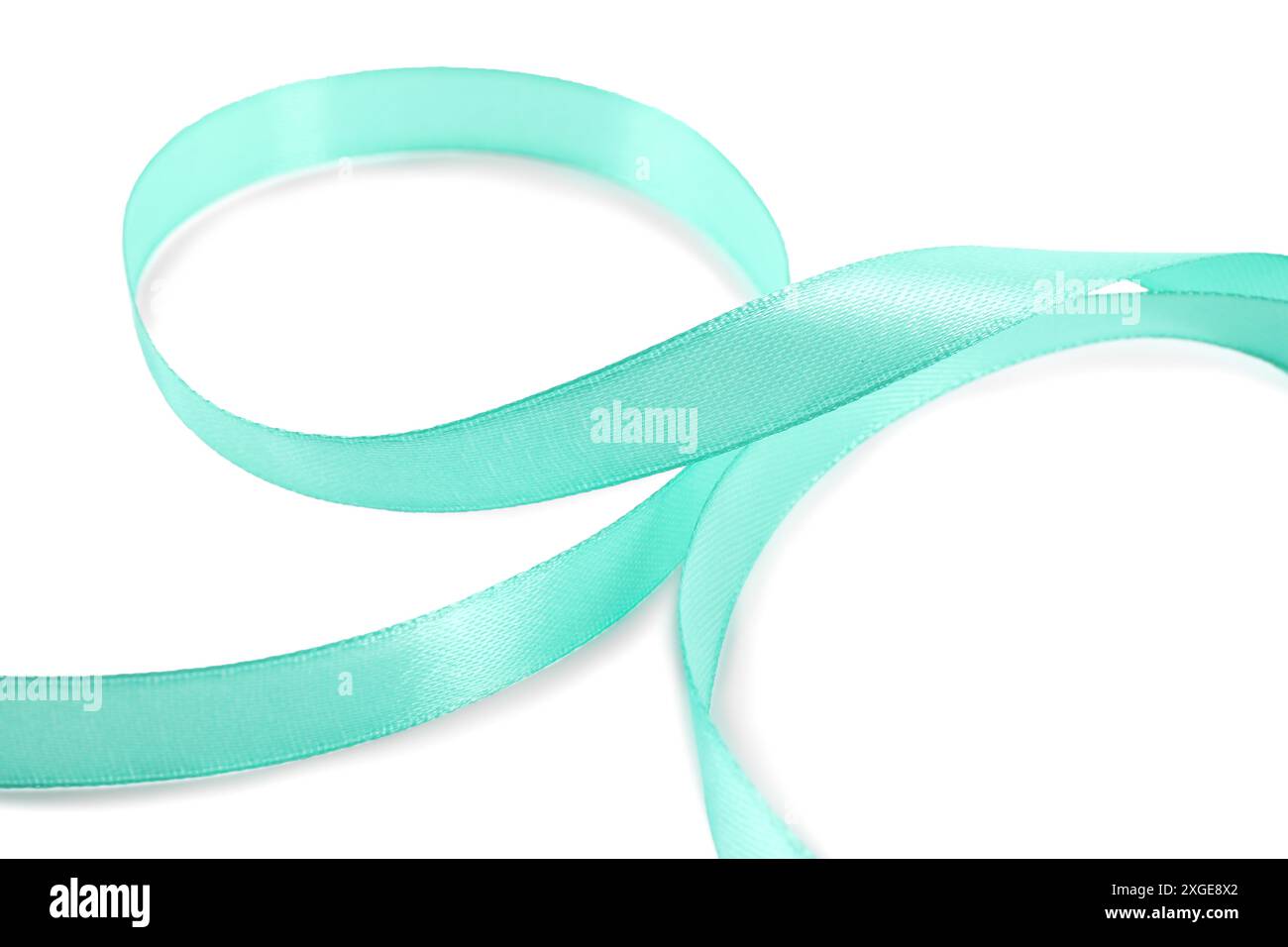 One beautiful turquoise ribbon Cut Out Stock Images & Pictures - Alamy