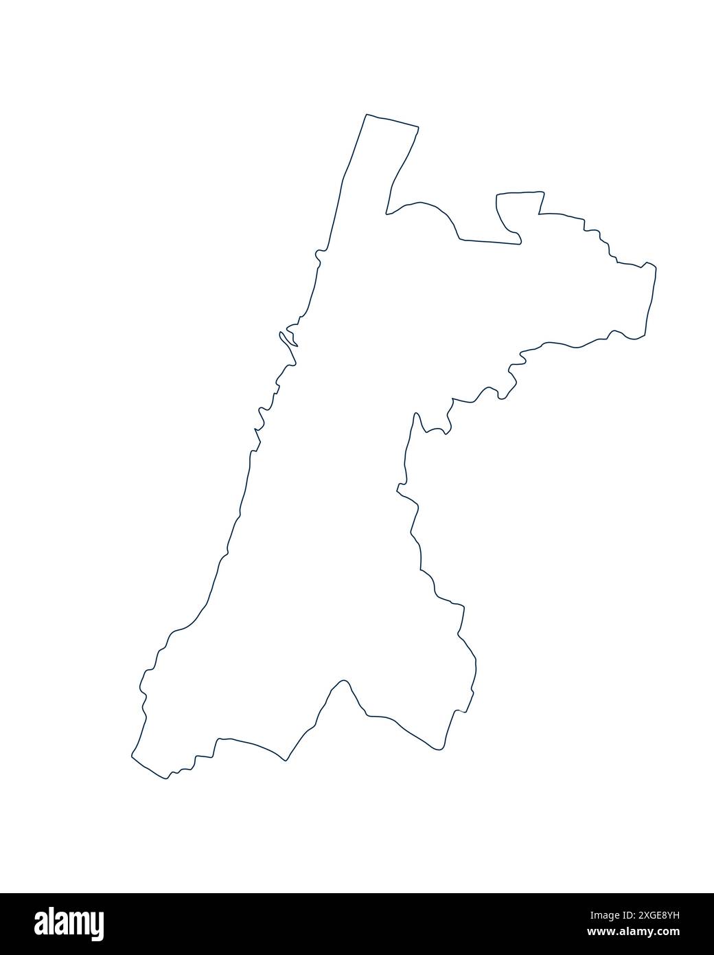 Tel Aviv line map, state of Israel. Simple minimal image easy to ...