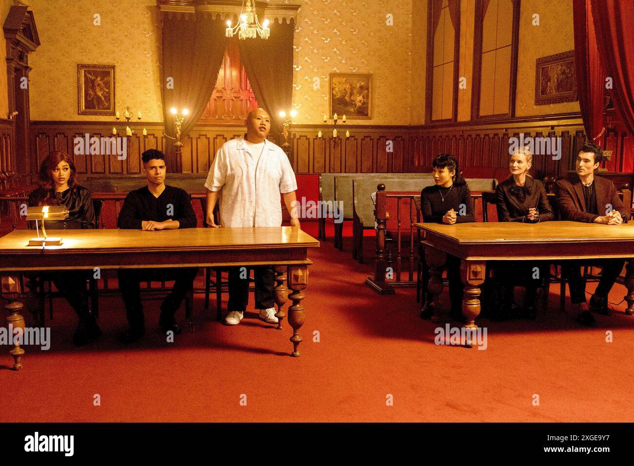 REGINALD THE VAMPIRE, from left: Savannah Basley, Mandela Van Peebles ...