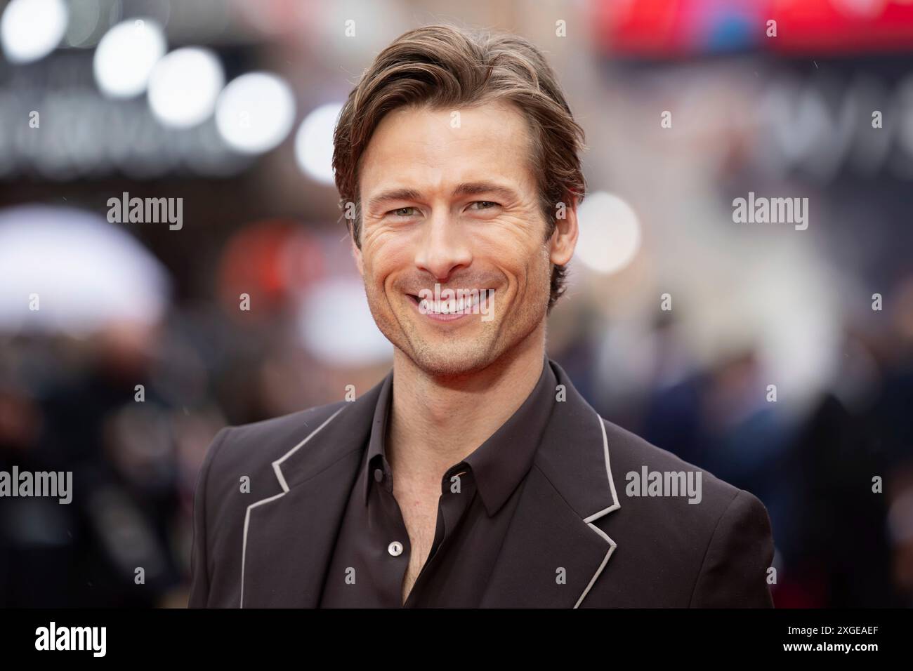 Glen Powell poses for photographers upon arrival at the premiere of the ...