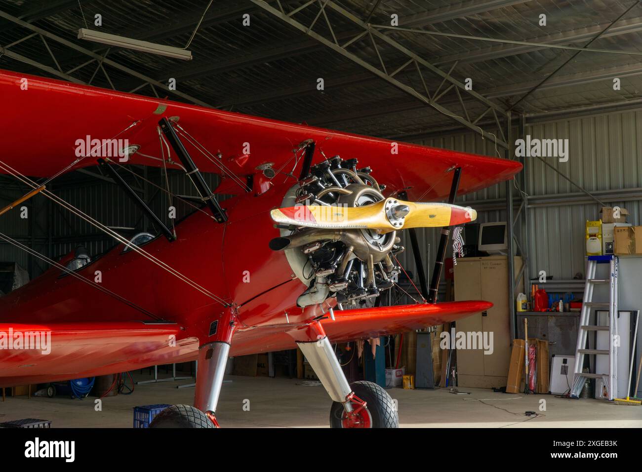 Boeing stearman biplane hi-res stock photography and images - Alamy