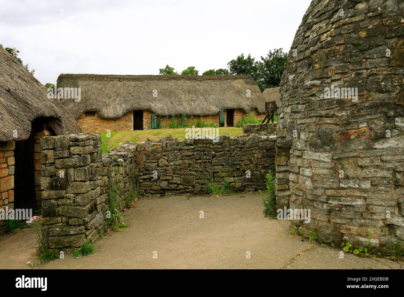 Cosmeston lakes country park and medieval village hi-res stock photography and images - Alamy