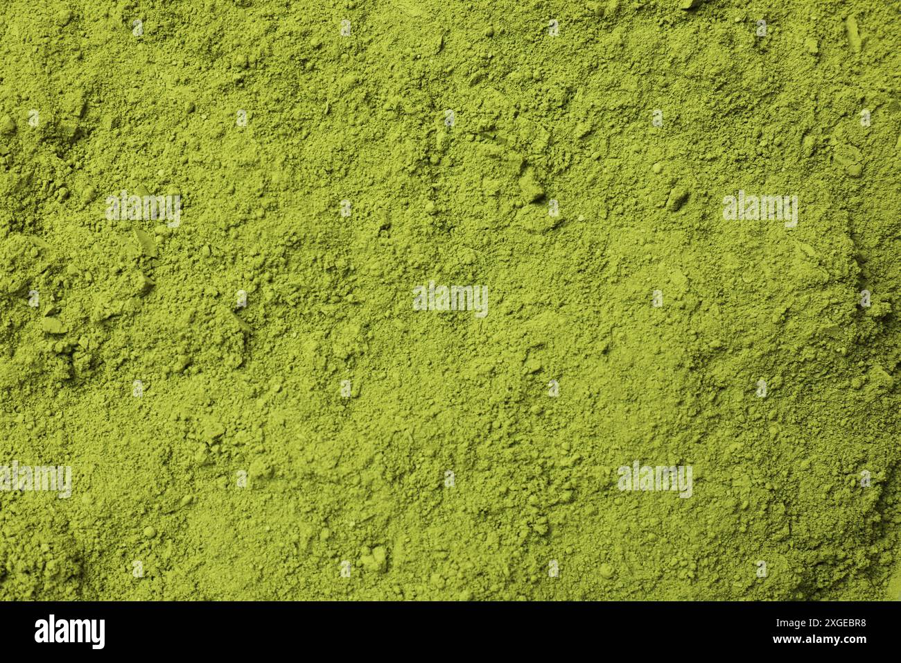 Green matcha powder as background, top view Stock Photo - Alamy