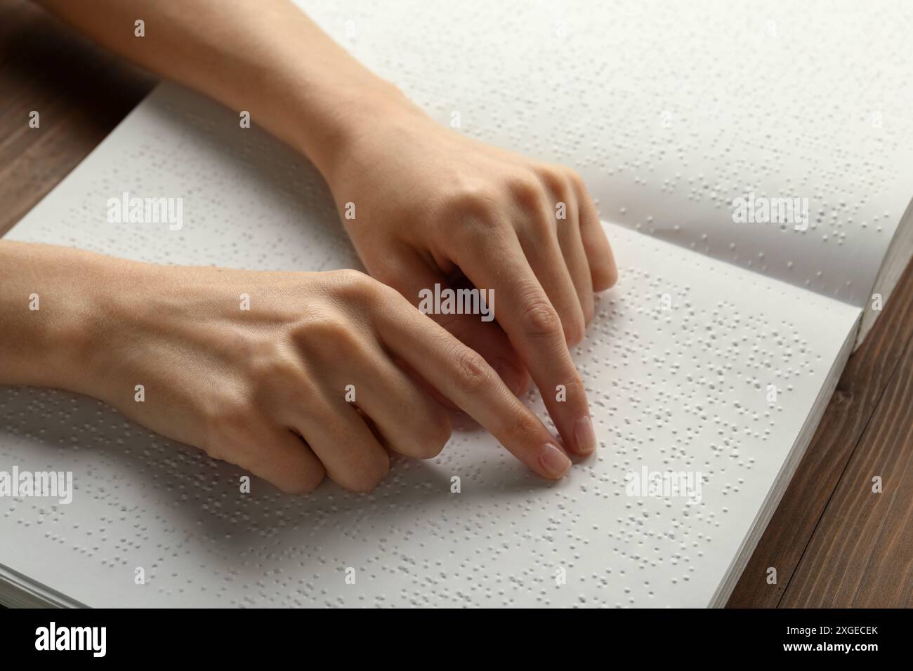 Blind woman reading hi-res stock photography and images - Alamy