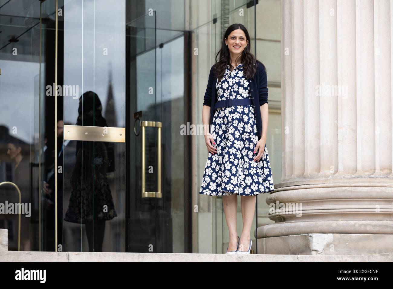 French newly-elected Member of Parliament (MP) Eleonore Caroit arrives ...