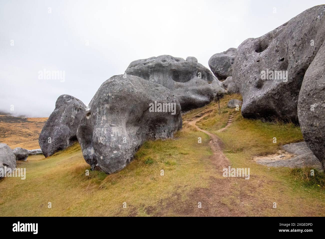 Castle Hill Rocks - New Zealand Stock Photo - Alamy