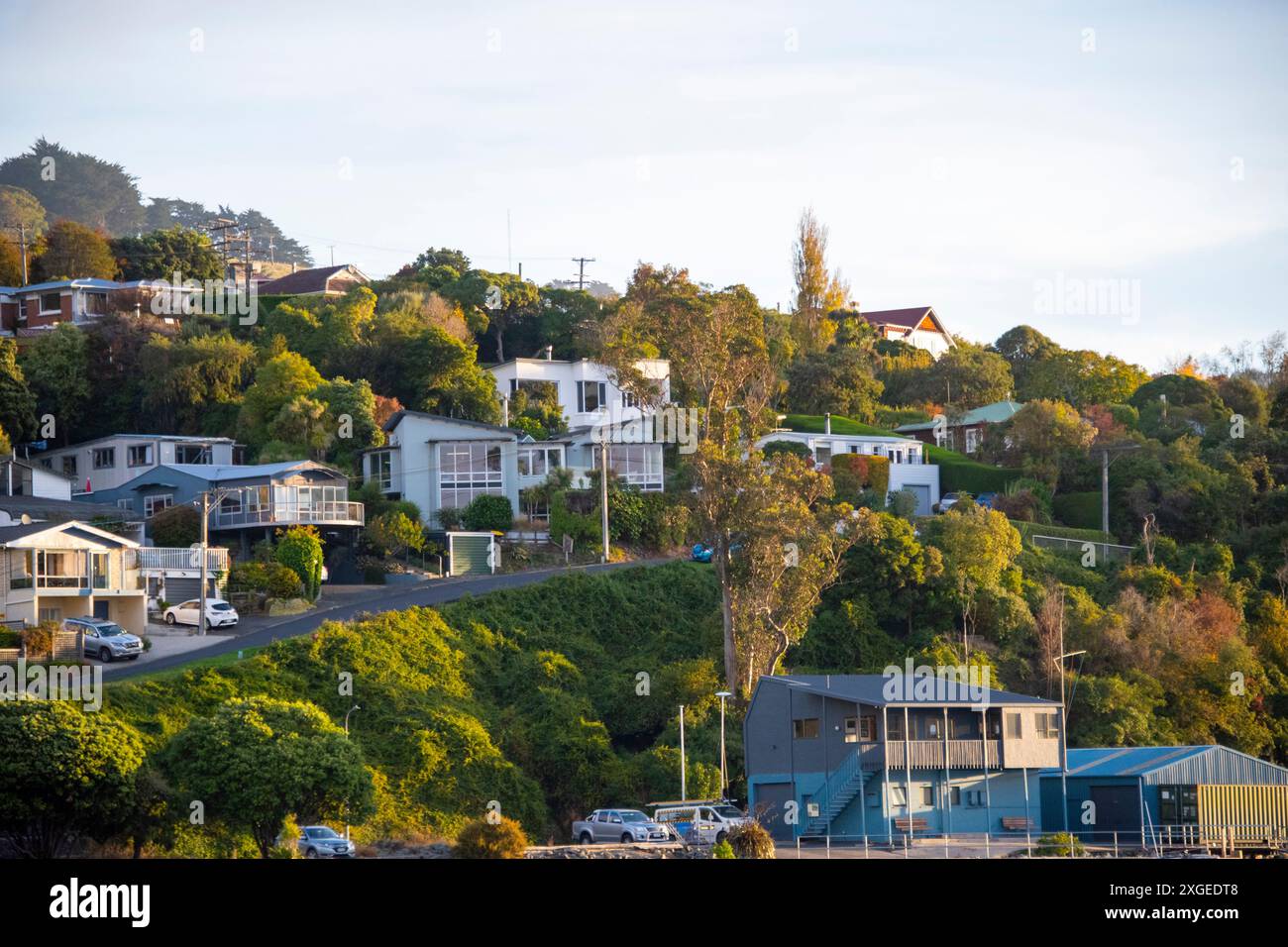 Macandrew Bay in Dunedin - New Zealand Stock Photo - Alamy