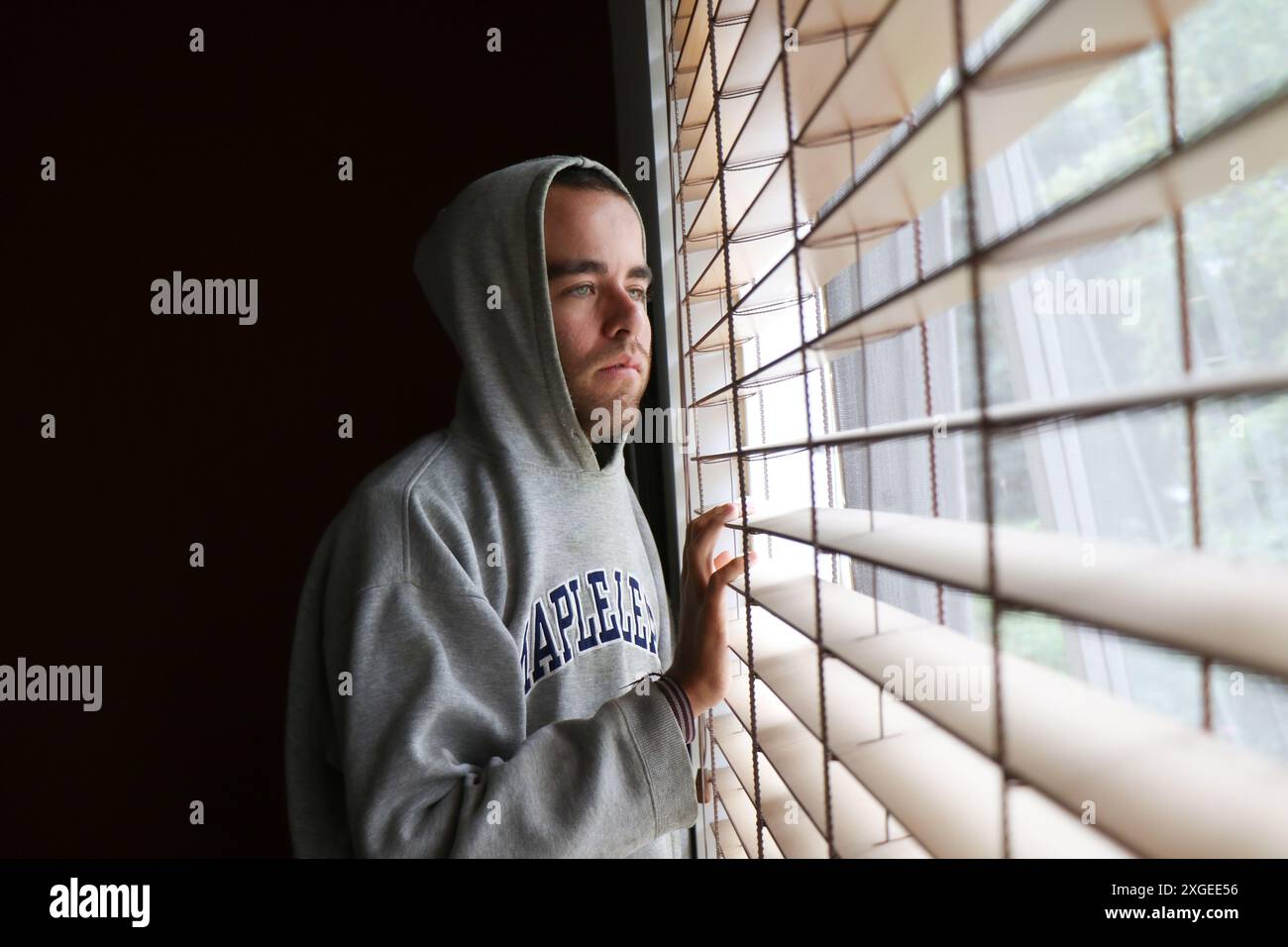 Male mental health generic image Stock Photo - Alamy