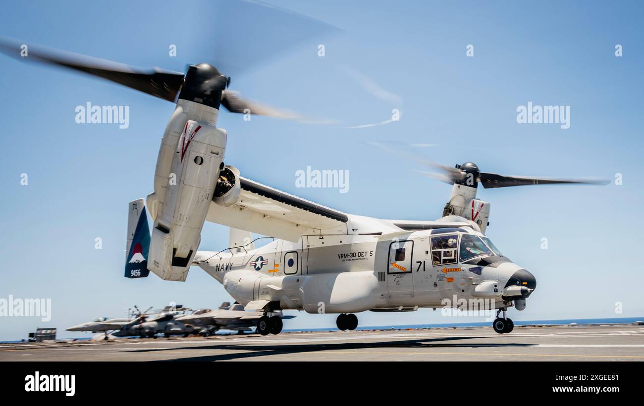 A CMV-22B Osprey, attached to Fleet Logistics Multi-Mission Squadron ...