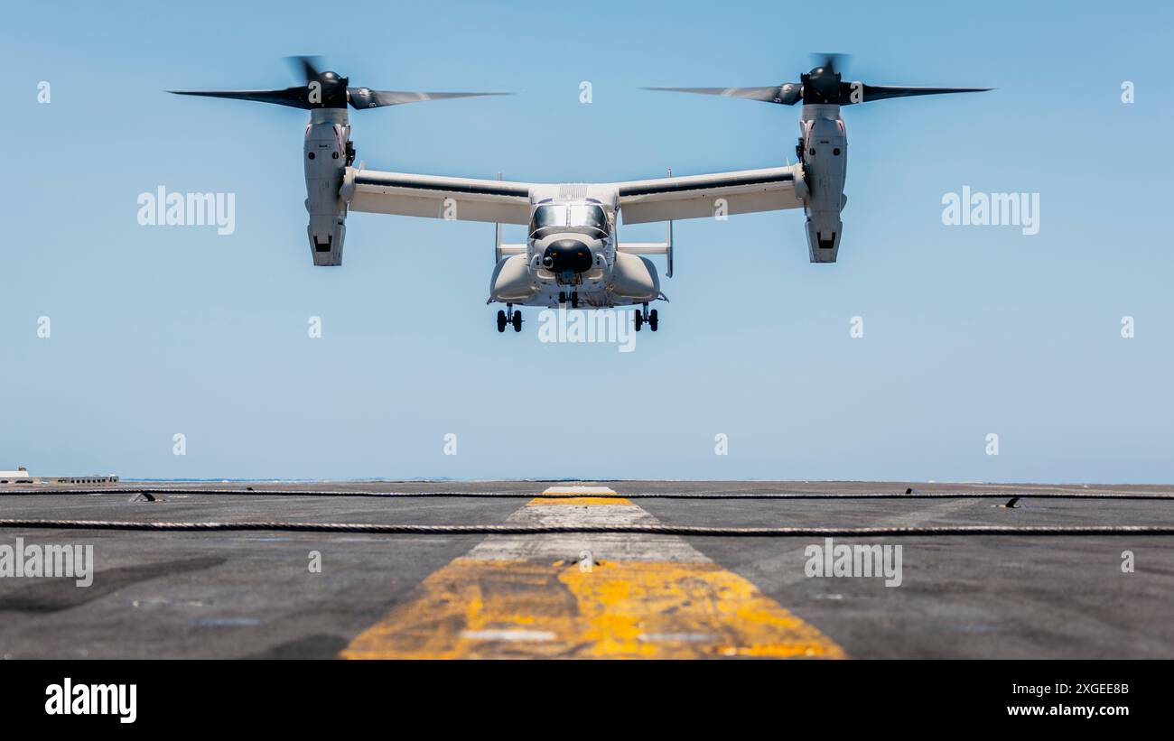 A CMV-22B Osprey, attached to Fleet Logistics Multi-Mission Squadron ...