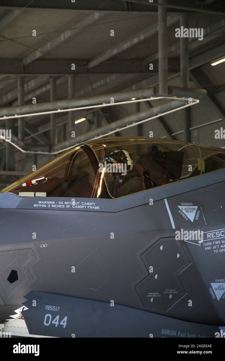 U.S. Marine Corps Lt. Col. Robert Guyette, an F-35B Lightning II pilot ...
