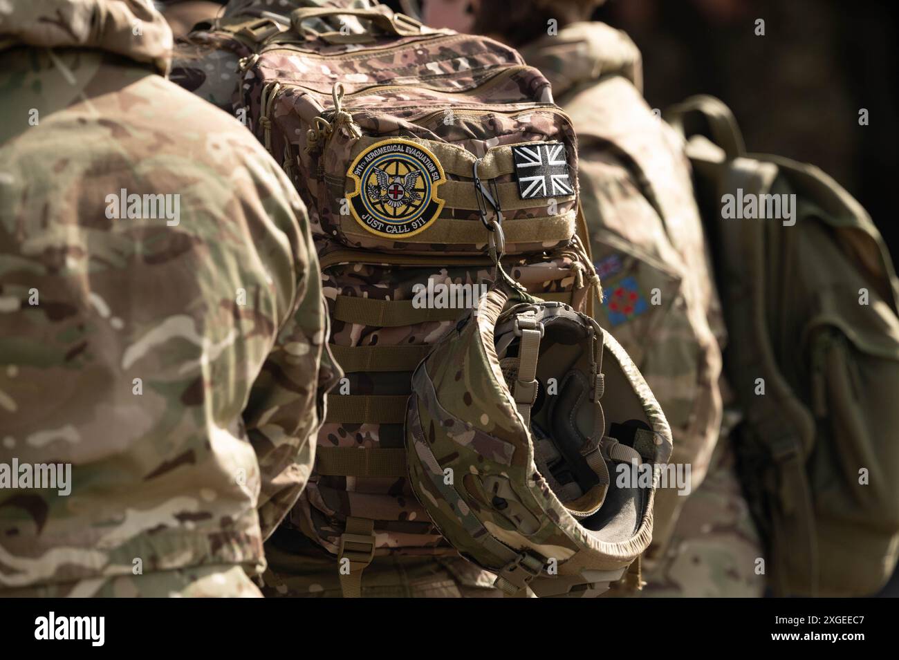 An aviator assigned to the 612 Squadron Royal Air Force Medical ...