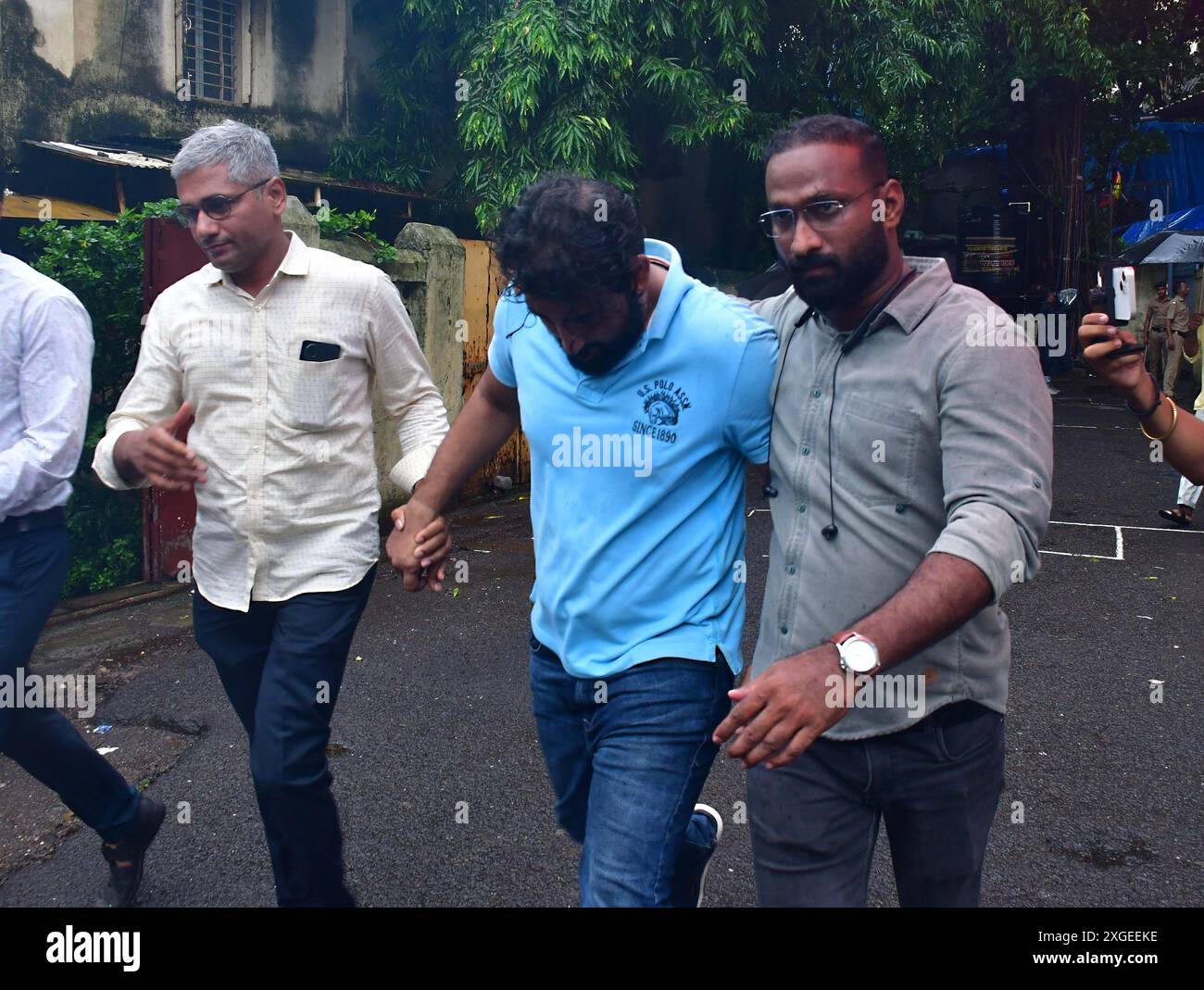 MUMBAI, INDIA - JULY 8: Accused Rajrishi Rajendrasingh Bidawat came out ...