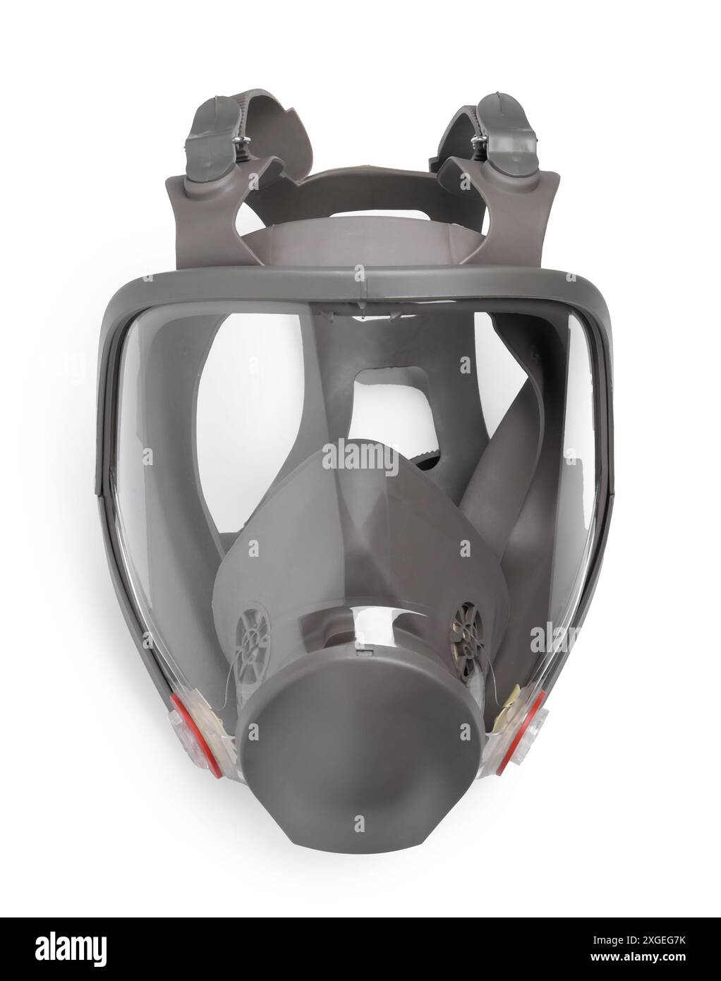 One full face respirator isolated on white Stock Photo - Alamy