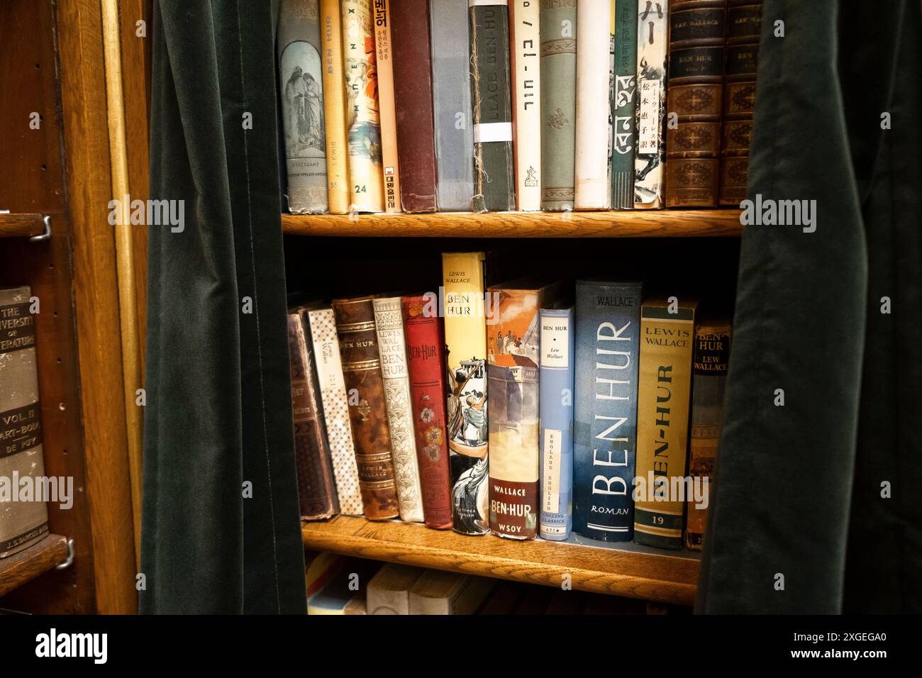 Interior of the Lew Wallace Study in Crawfordsville, Indiana, USA ...