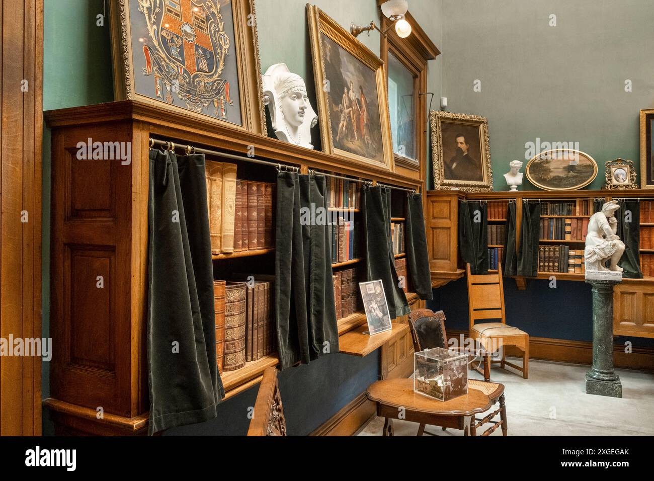 Interior of the Lew Wallace Study in Crawfordsville, Indiana, USA ...