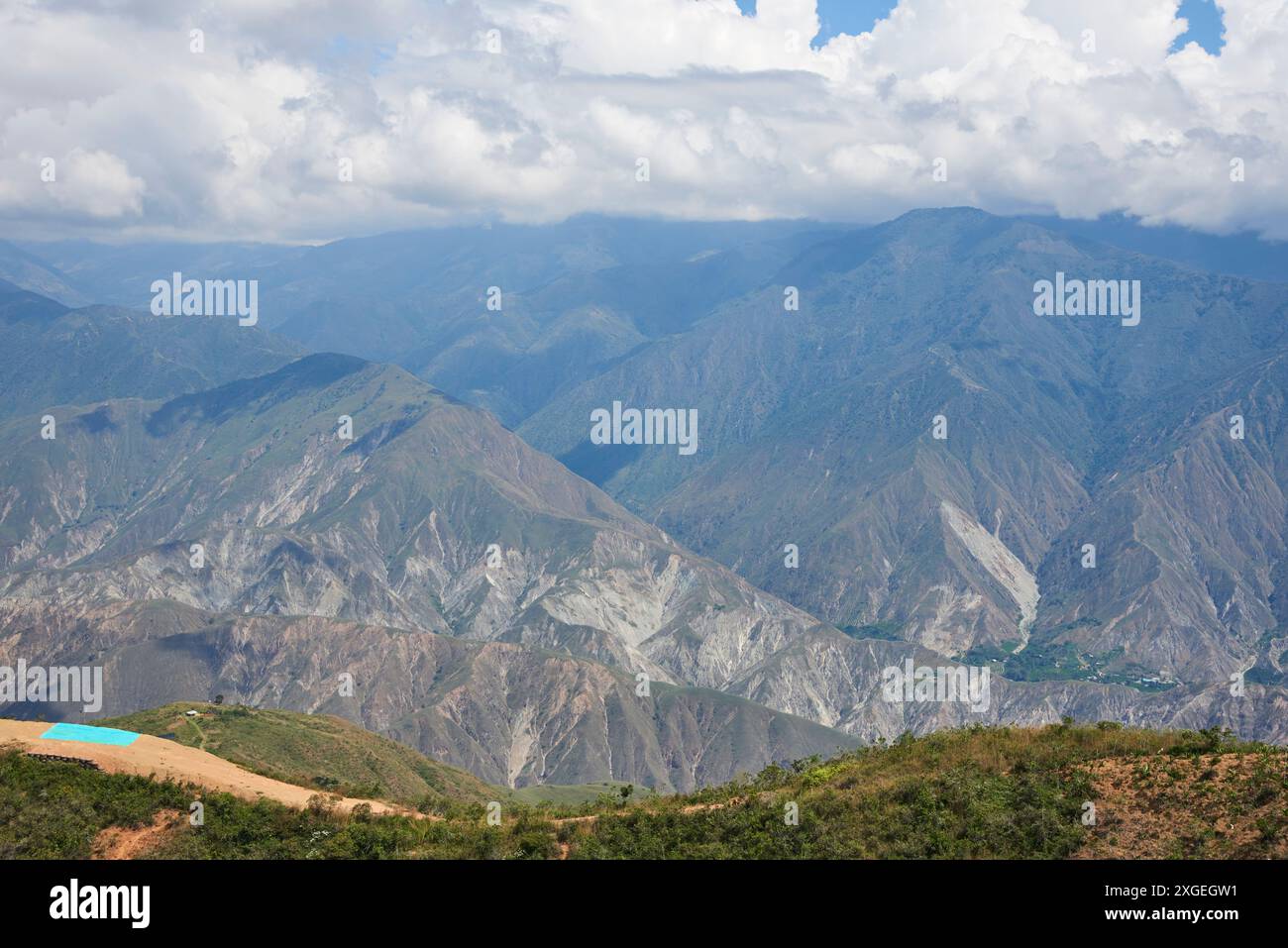 Panoramic mountainous aerial view sunlight hi-res stock photography and ...