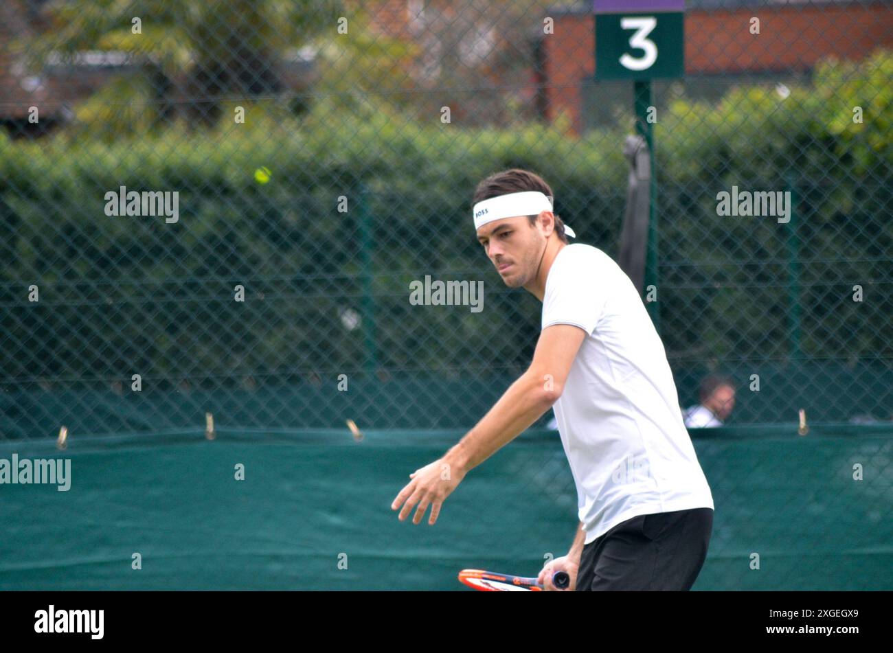 London, UK. 08th July, 2024. At Wimbledon Championships, Day 8 Taylor ...