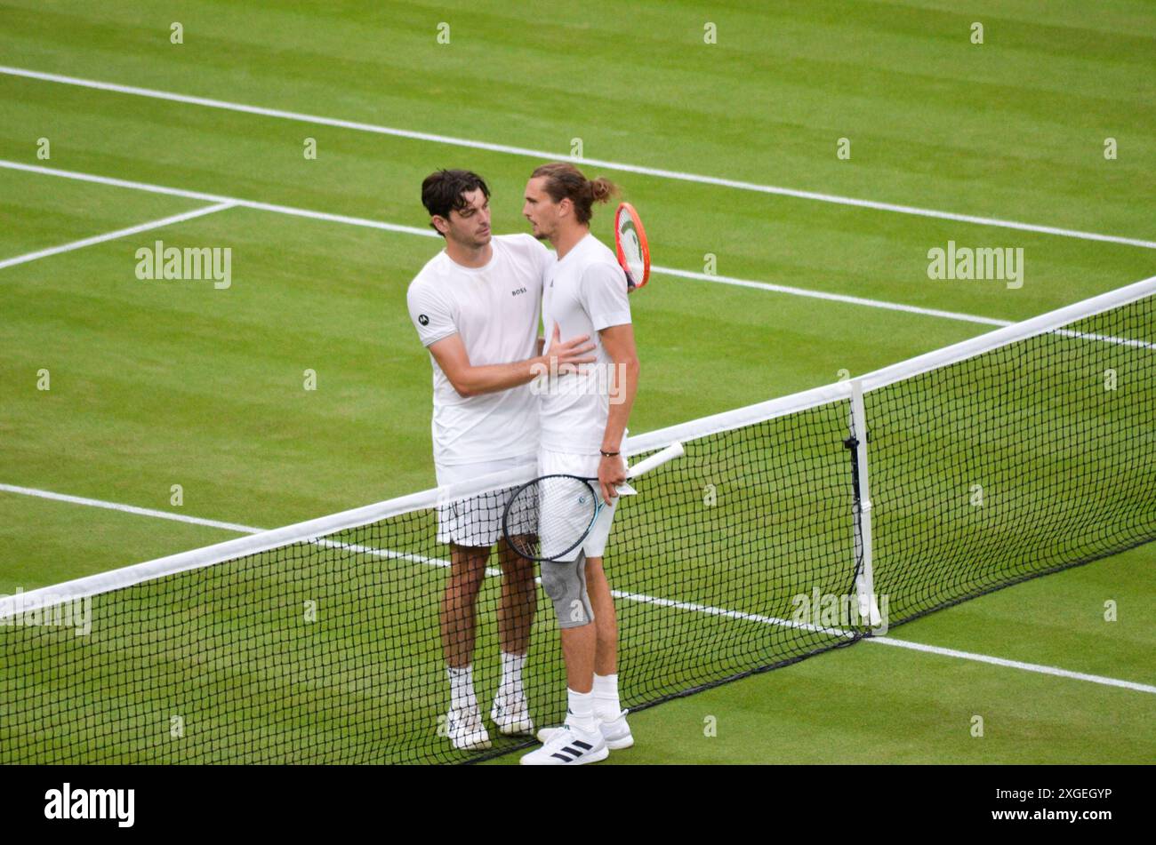 London, UK. 08th July, 2024. At Wimbledon Championships, Day 8 Taylor ...
