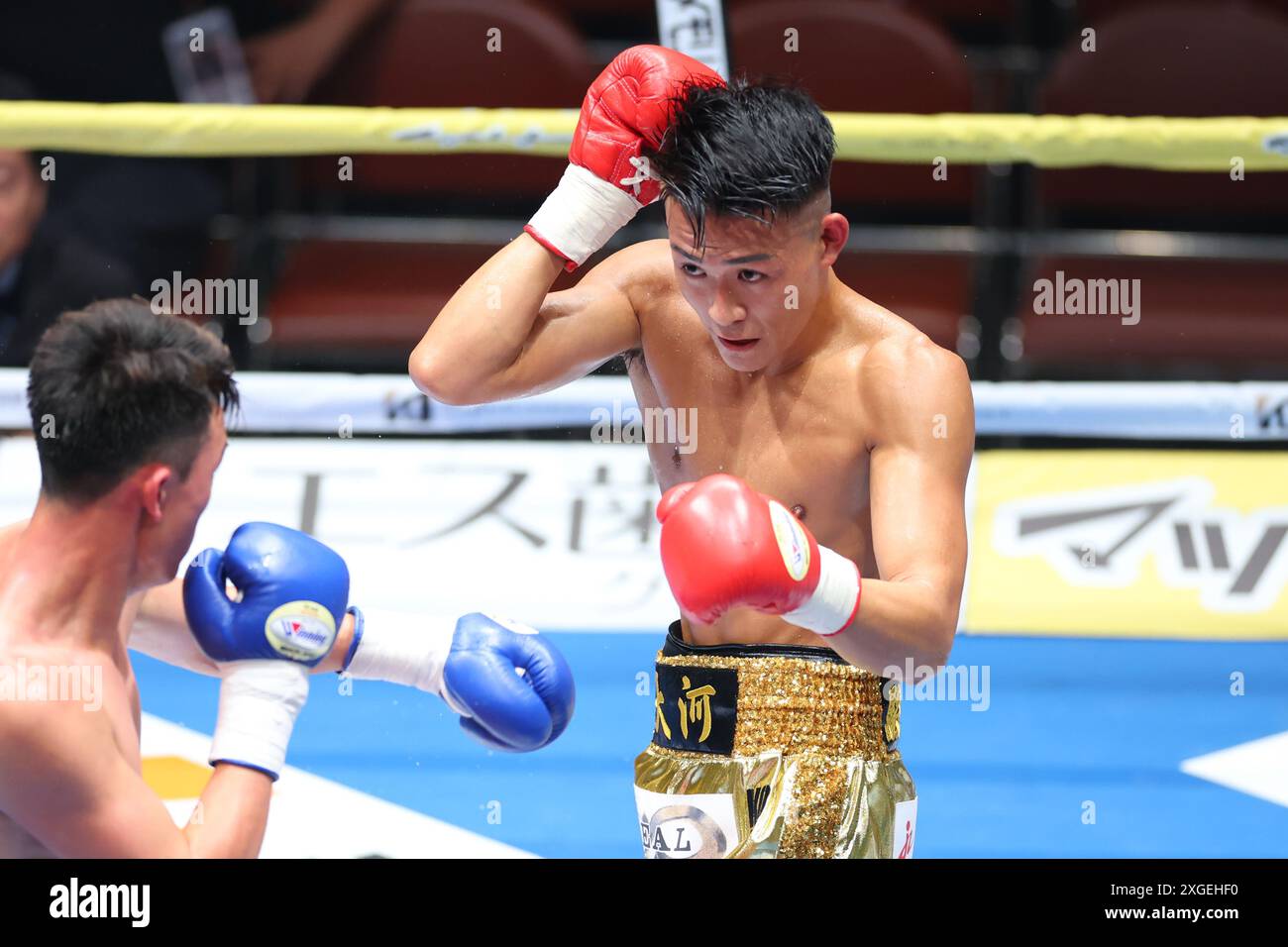 Tokyo, Japan. 7th July, 2024. Taiga Kato (JPN) Boxing : 6R Welter ...