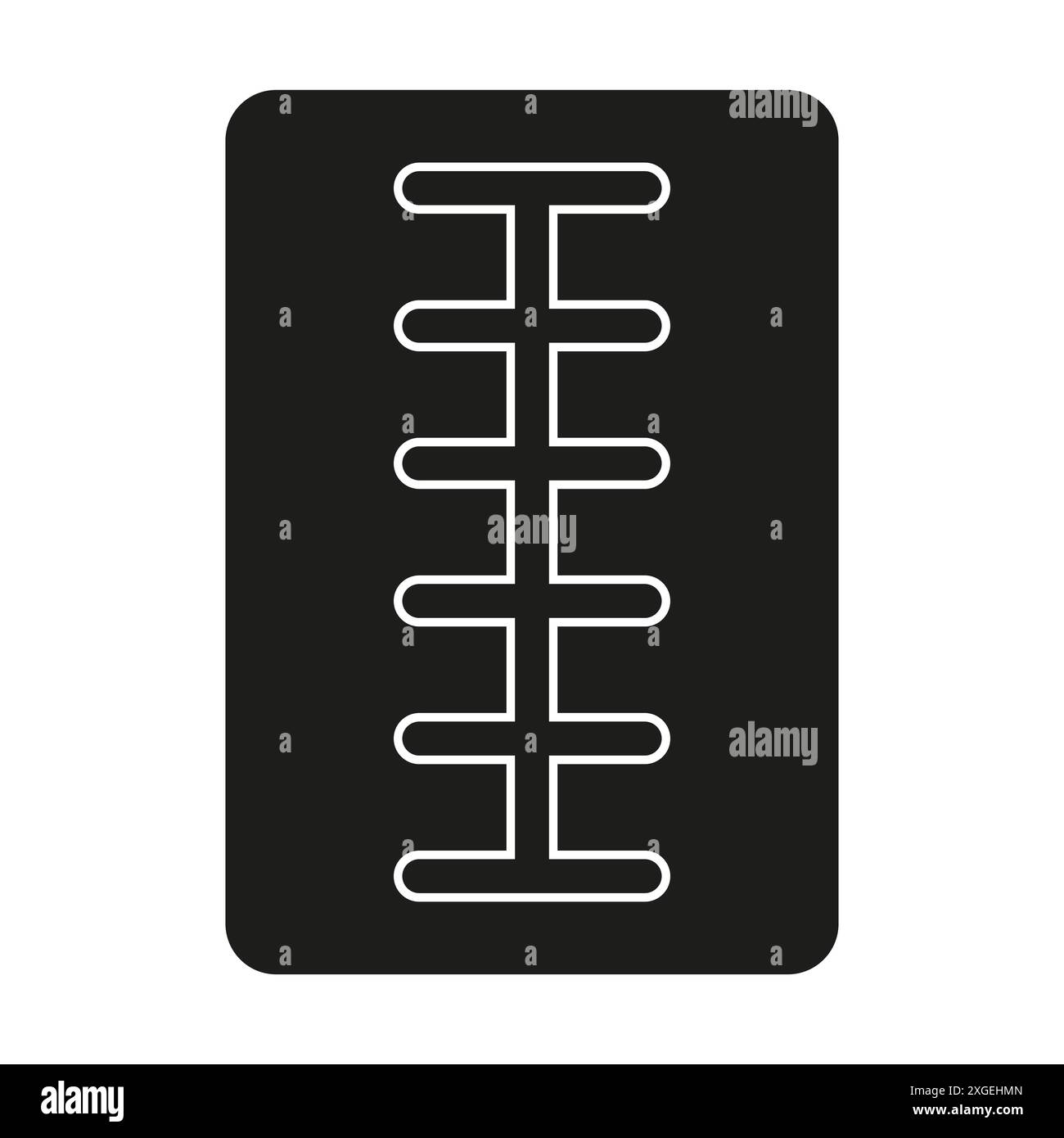 Geometric Abstract Icon Symmetrical Vector Shape Black And White Design Modern Graphic