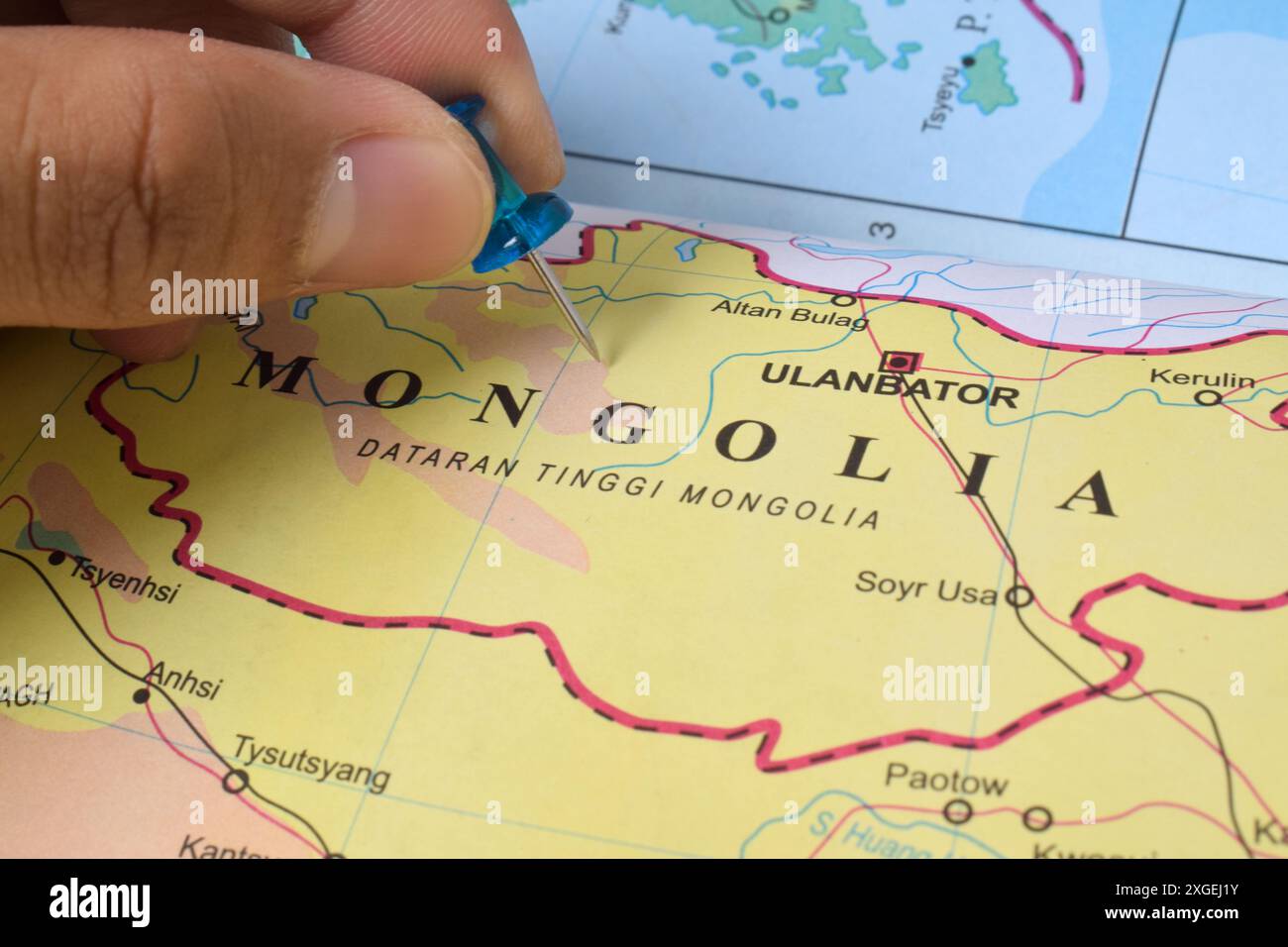 Mongolia political map capital hi-res stock photography and images - Alamy