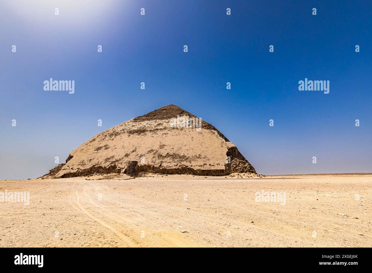Bent Pyramid, Pyramid of Pharaoh Sneferu(Snofru, Snefru), Dahshur ...