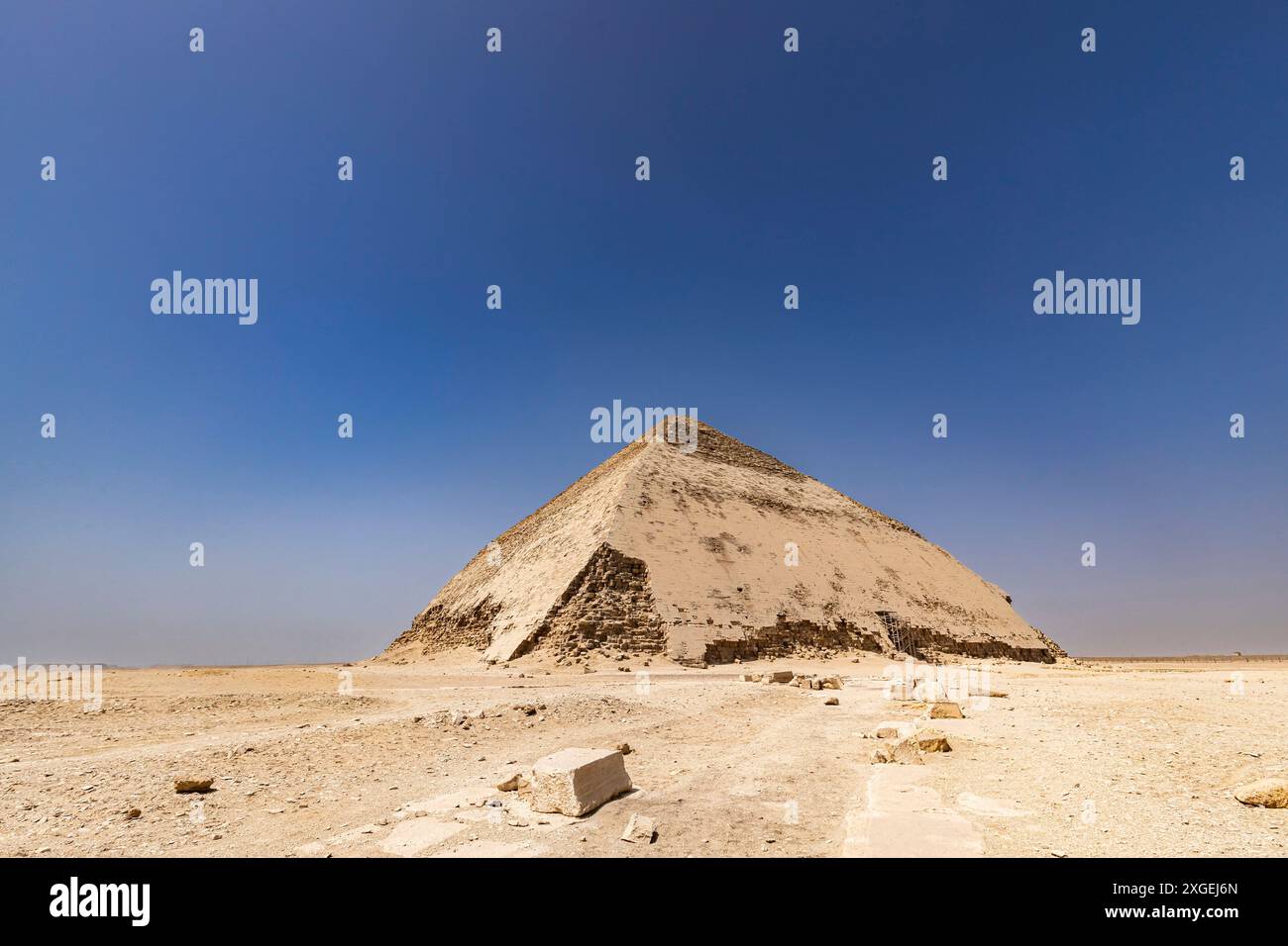 Bent Pyramid, Pyramid of Pharaoh Sneferu(Snofru, Snefru), Dahshur ...
