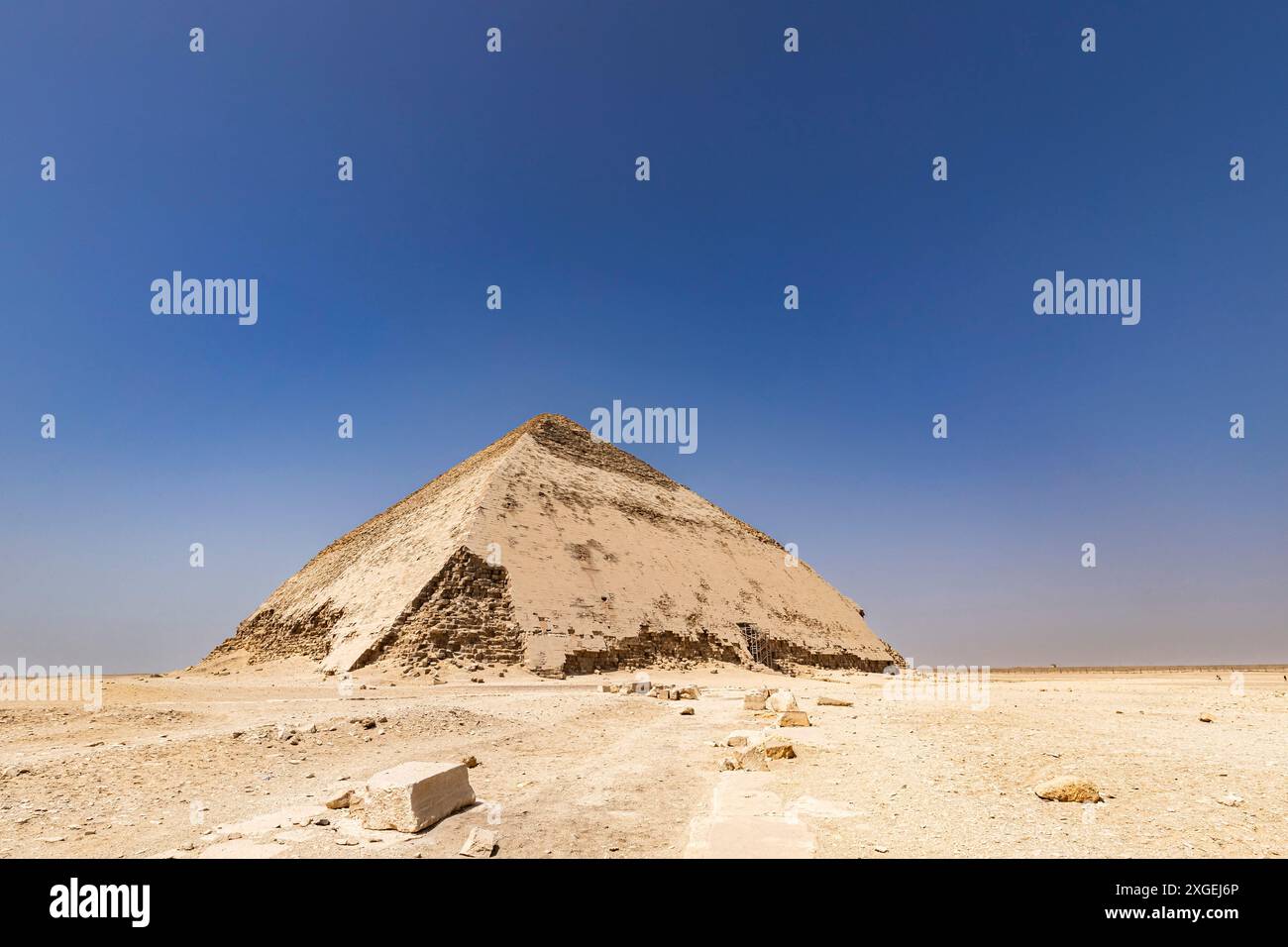 Bent Pyramid, Pyramid of Pharaoh Sneferu(Snofru, Snefru), Dahshur ...