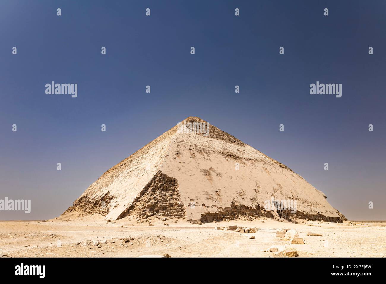 Bent Pyramid, Pyramid of Pharaoh Sneferu(Snofru, Snefru), Dahshur ...