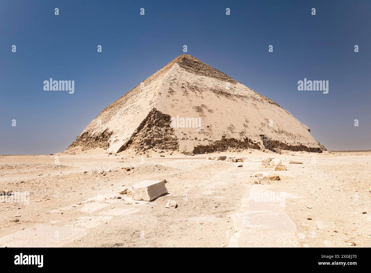 Bent Pyramid, Pyramid of Pharaoh Sneferu(Snofru, Snefru), Dahshur ...