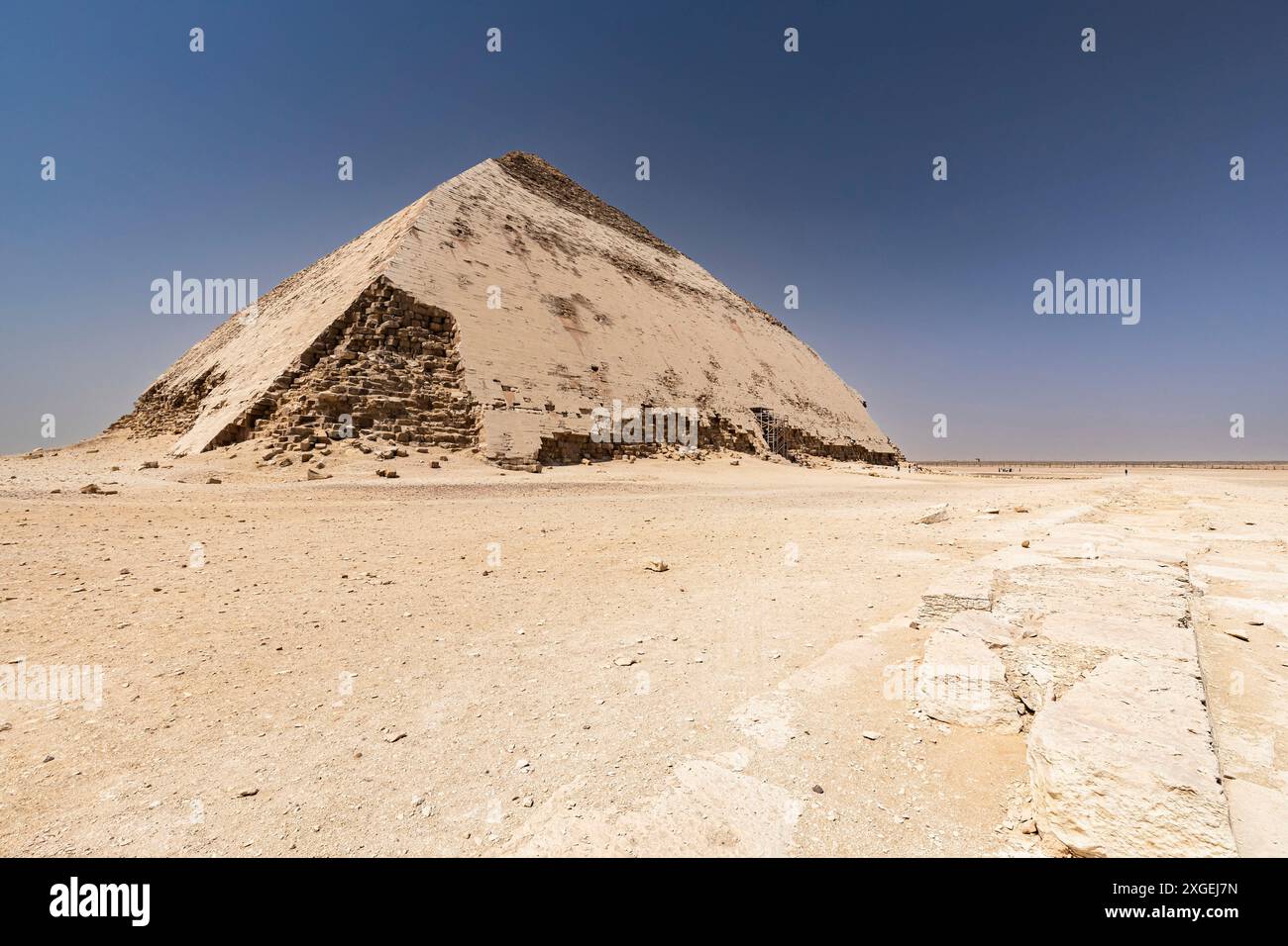Bent Pyramid, Pyramid of Pharaoh Sneferu(Snofru, Snefru), Dahshur ...