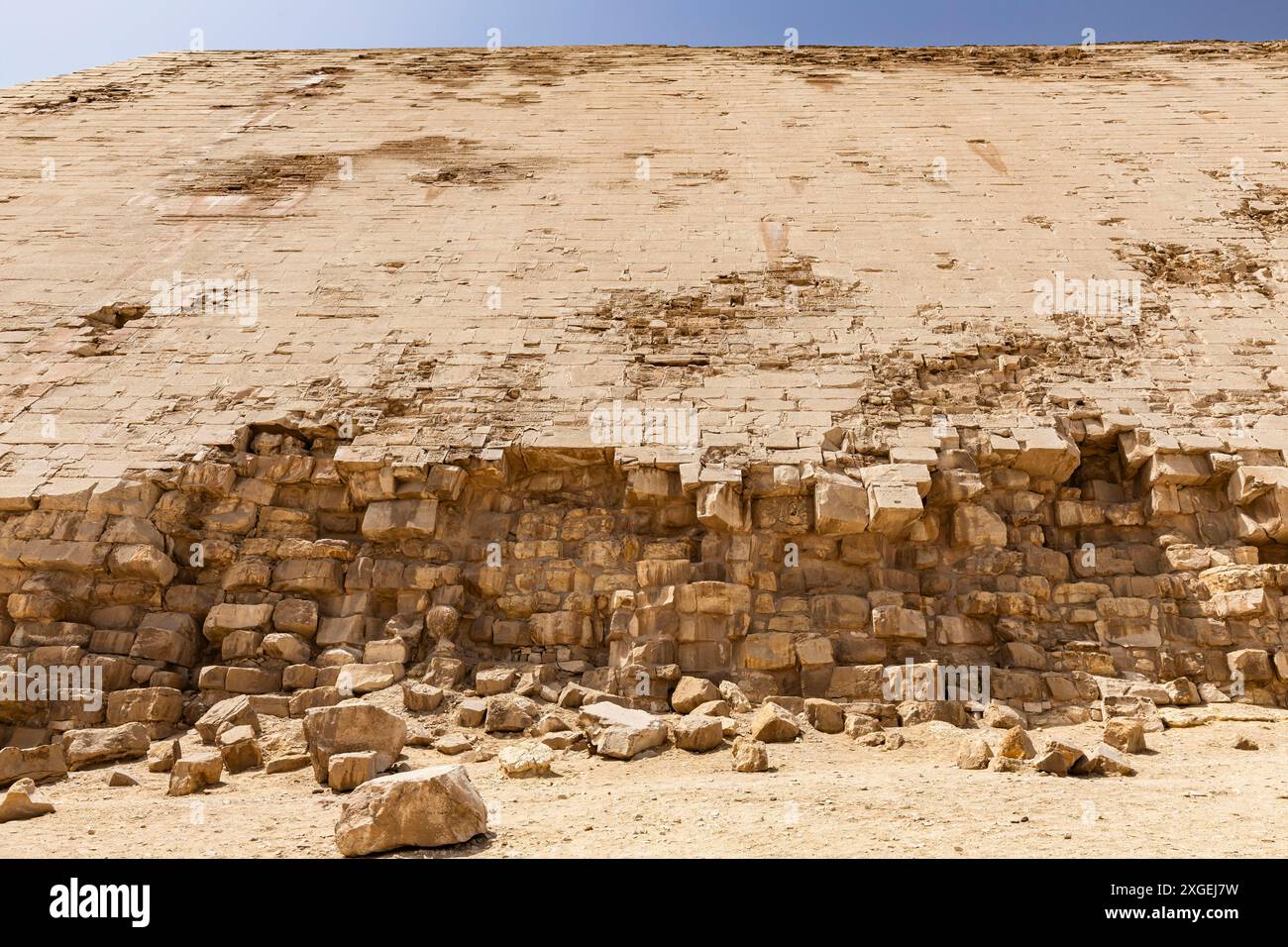 Bent Pyramid, Pyramid of Pharaoh Sneferu(Snofru, Snefru), Dahshur ...
