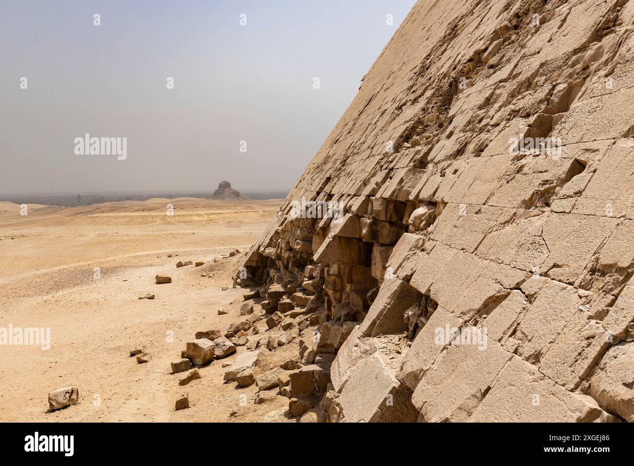 Bent Pyramid, Pyramid of Pharaoh Sneferu(Snofru, Snefru), Dahshur ...