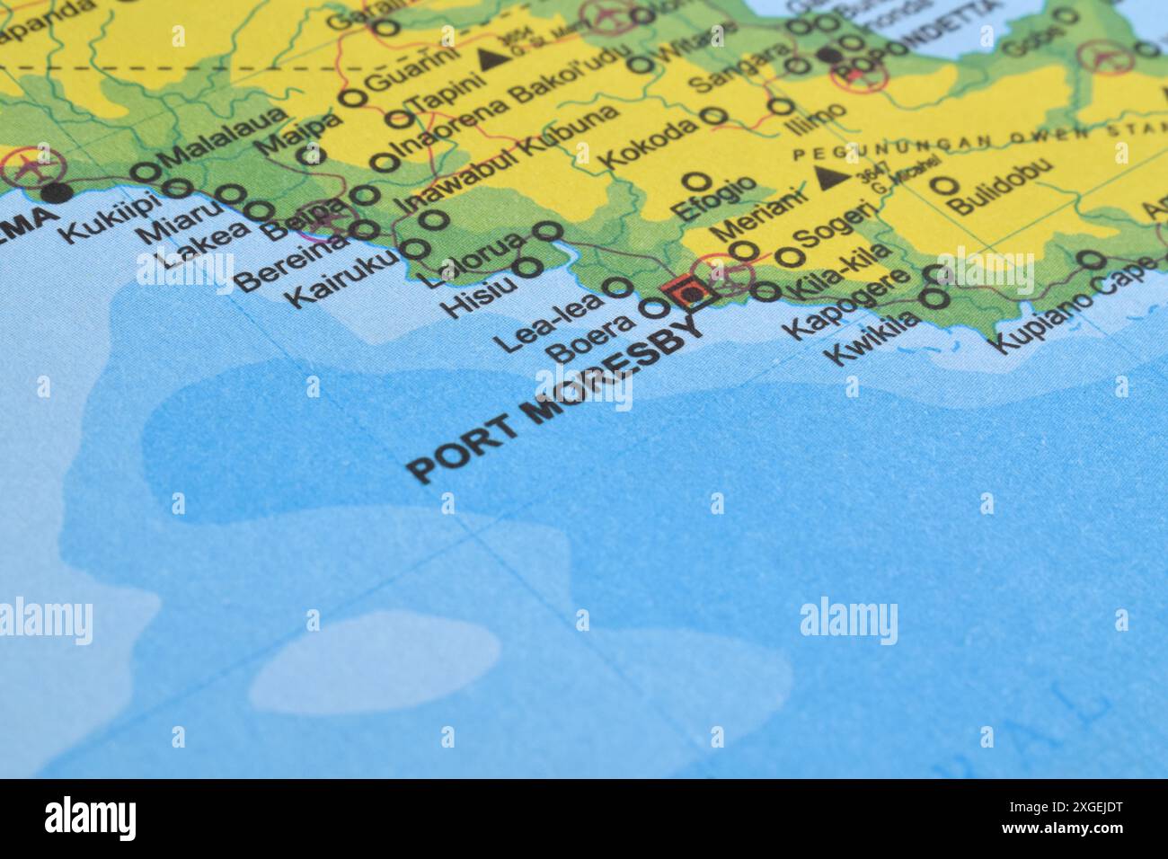 Papua new guinea political map hi-res stock photography and images - Alamy