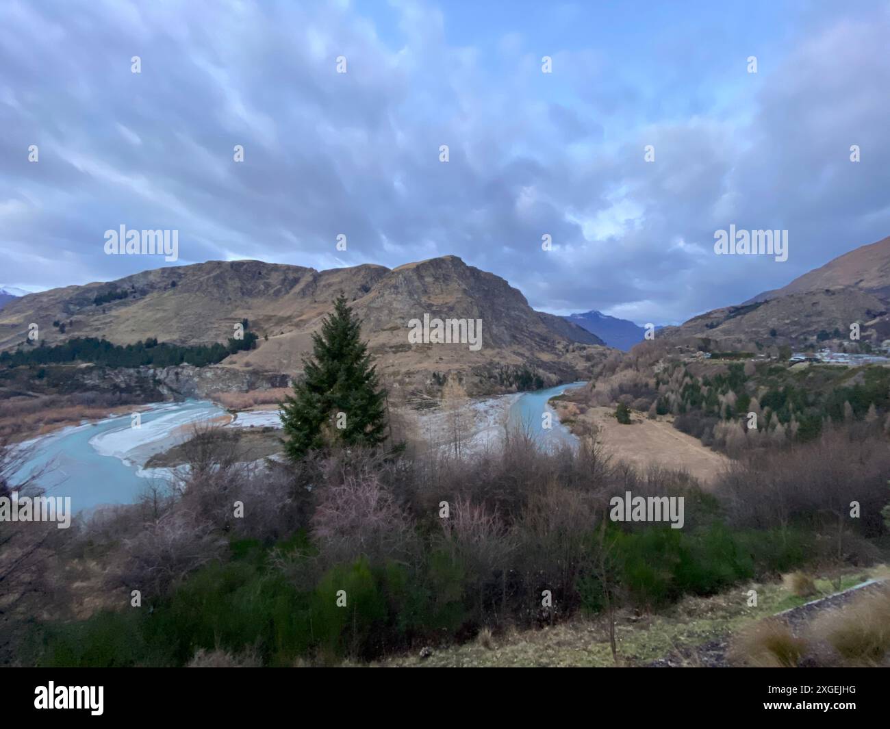 Photo of the Shotover River Kimiakau with Mount Aspiring viewed from ...