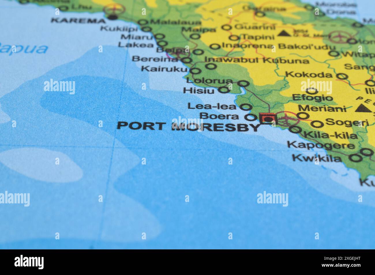 Papua new guinea political map hi-res stock photography and images - Alamy