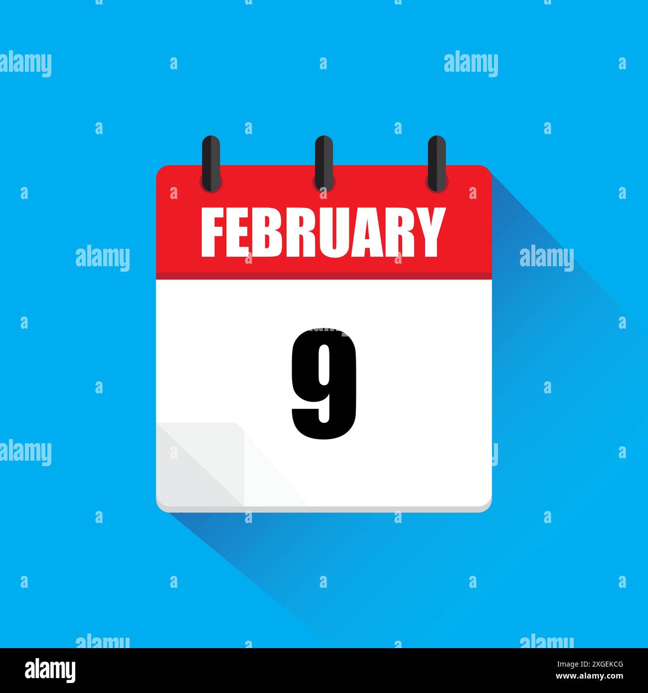 Number 9 calendar hi-res stock photography and images - Alamy