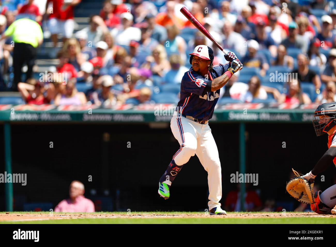 José ramírez bat hi-res stock photography and images - Alamy