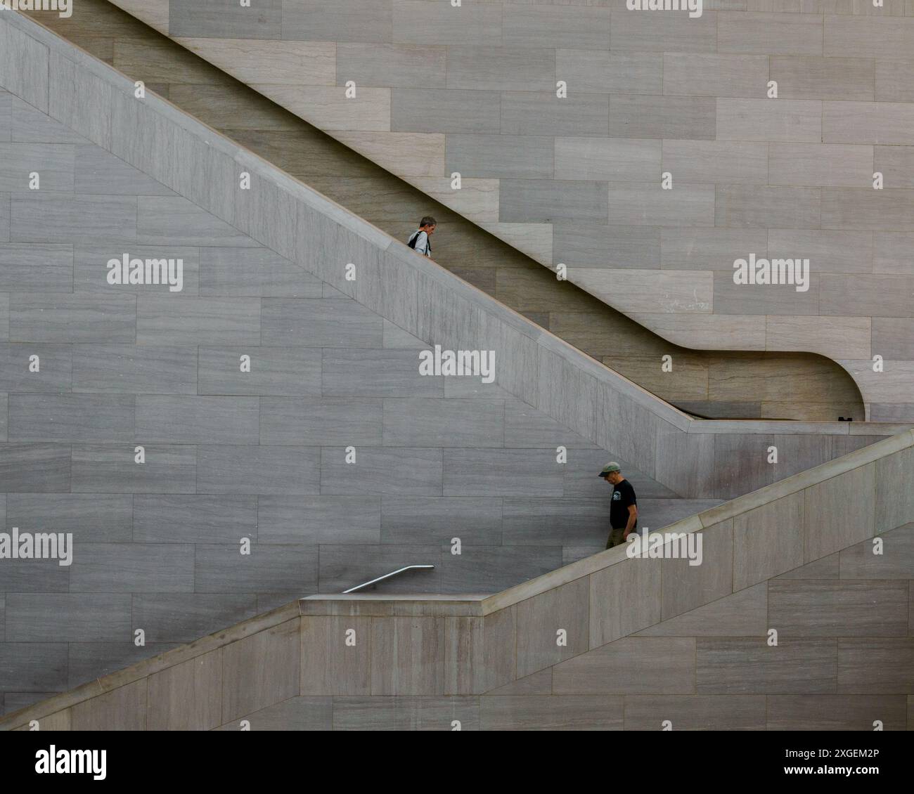 Escalator, East Building, National Gallery of Art, Washington, DC, USA Stock Photo - Alamy
