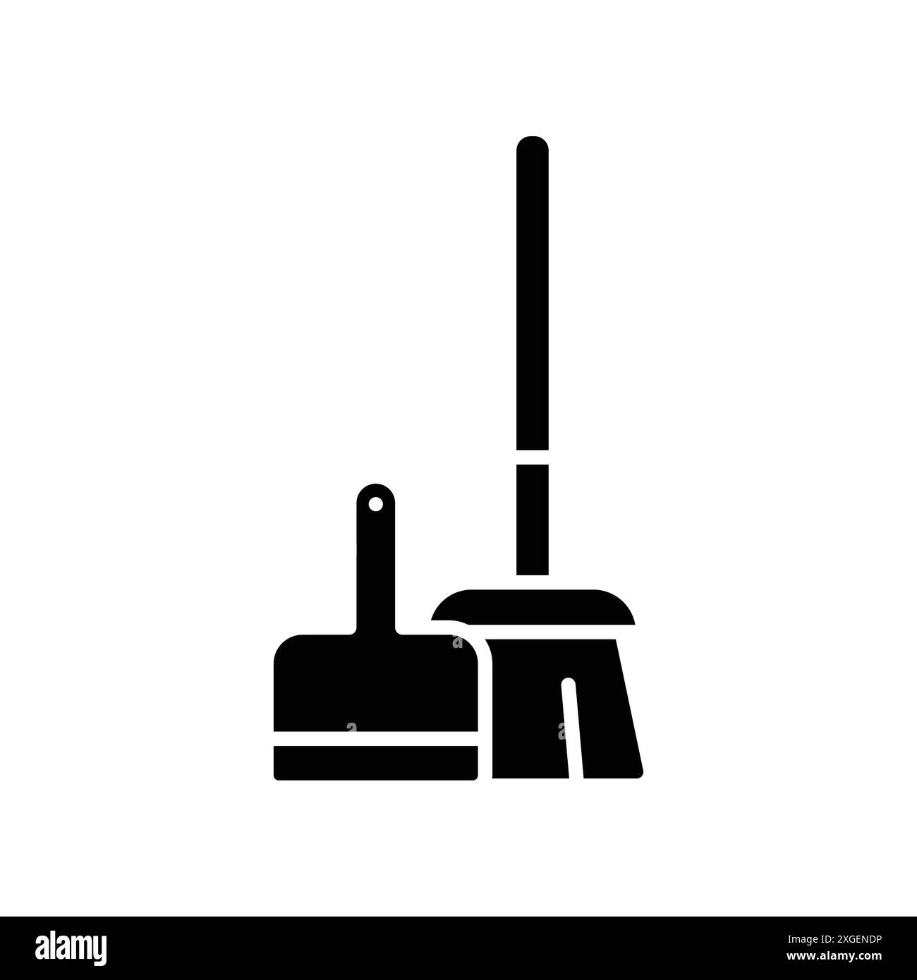 broom icon vector design template in white background Stock Vector ...