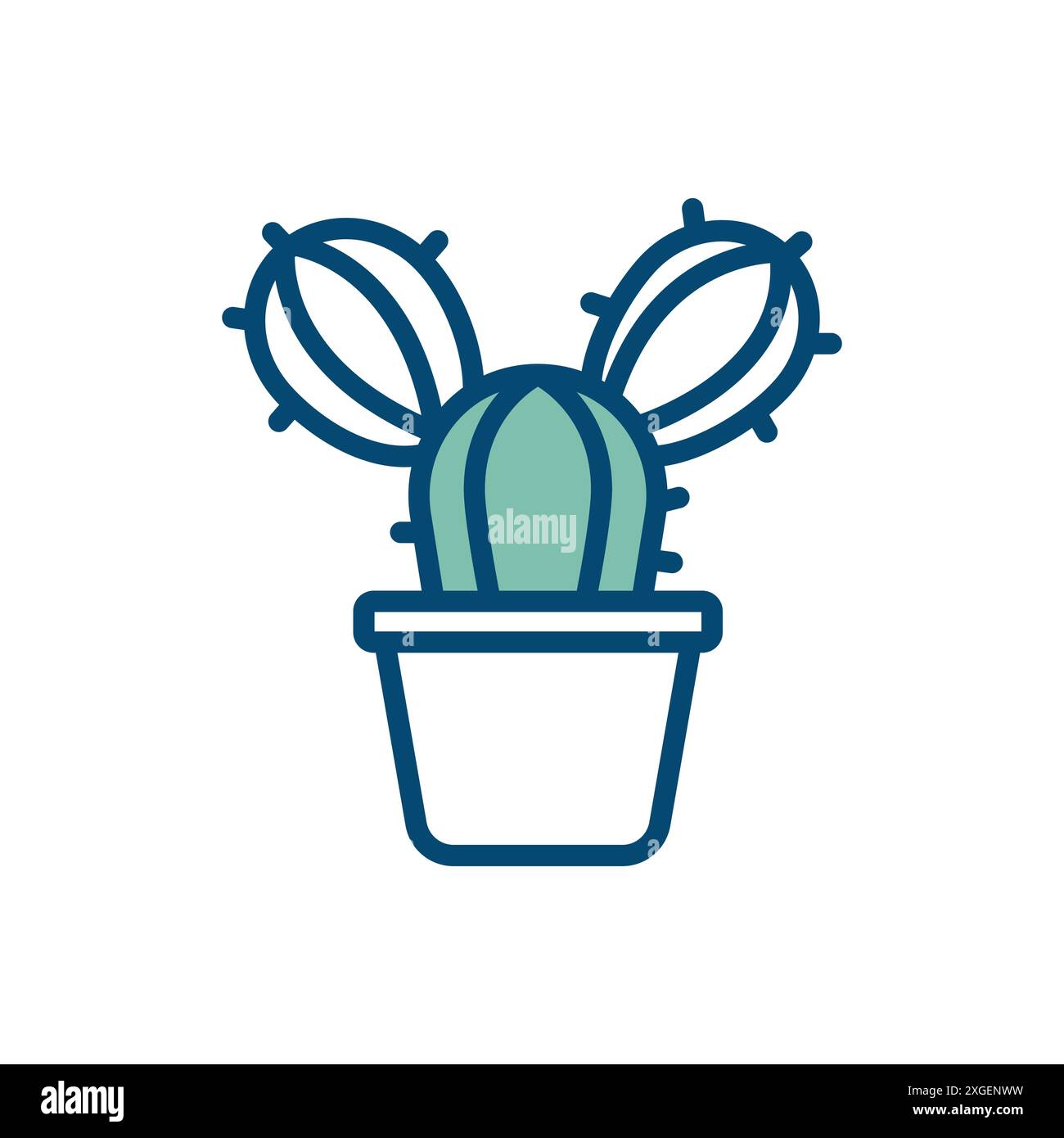 cactus icon vector design template in white background Stock Vector ...