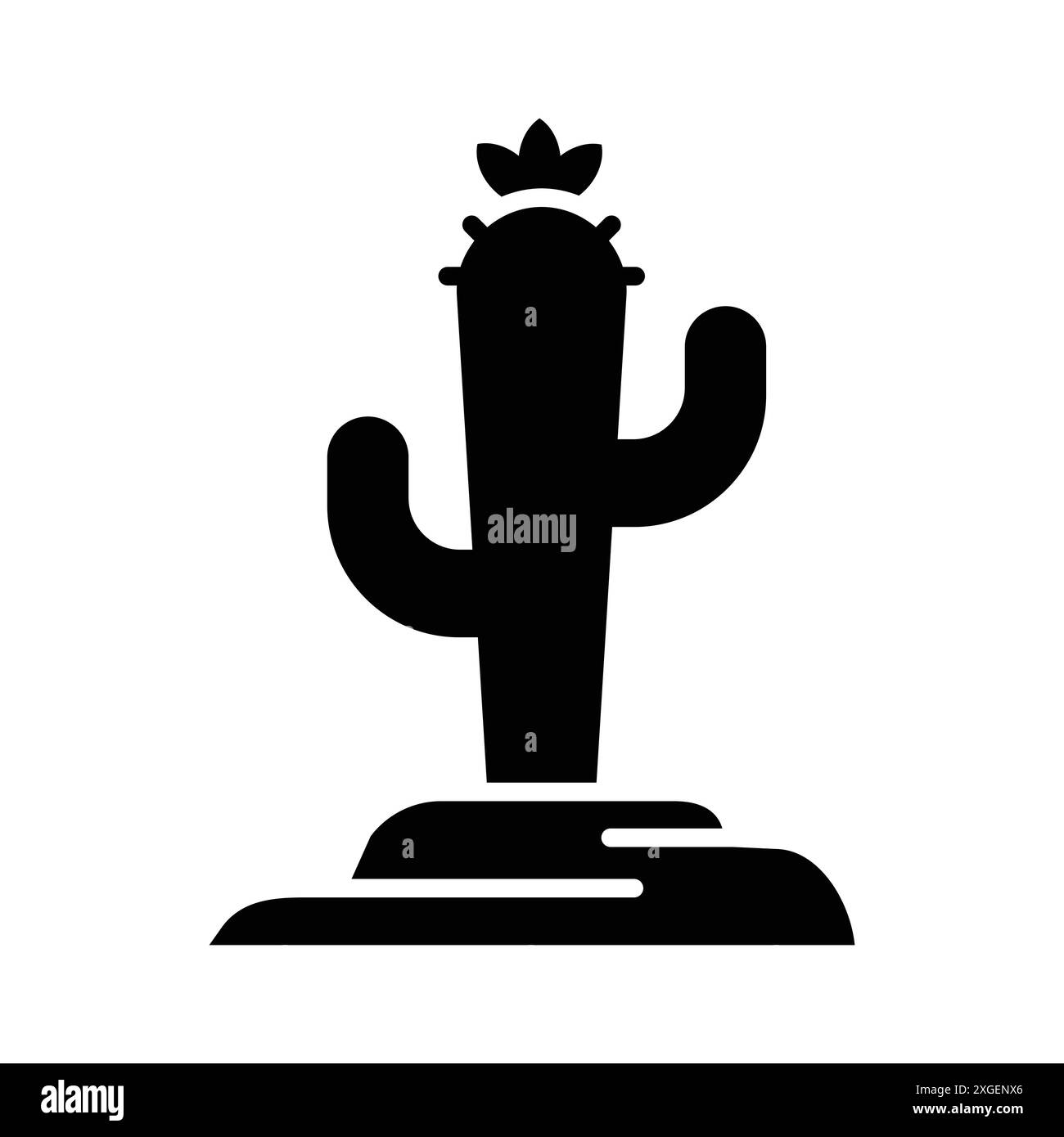 Design garden cacti Black and White Stock Photos & Images - Alamy