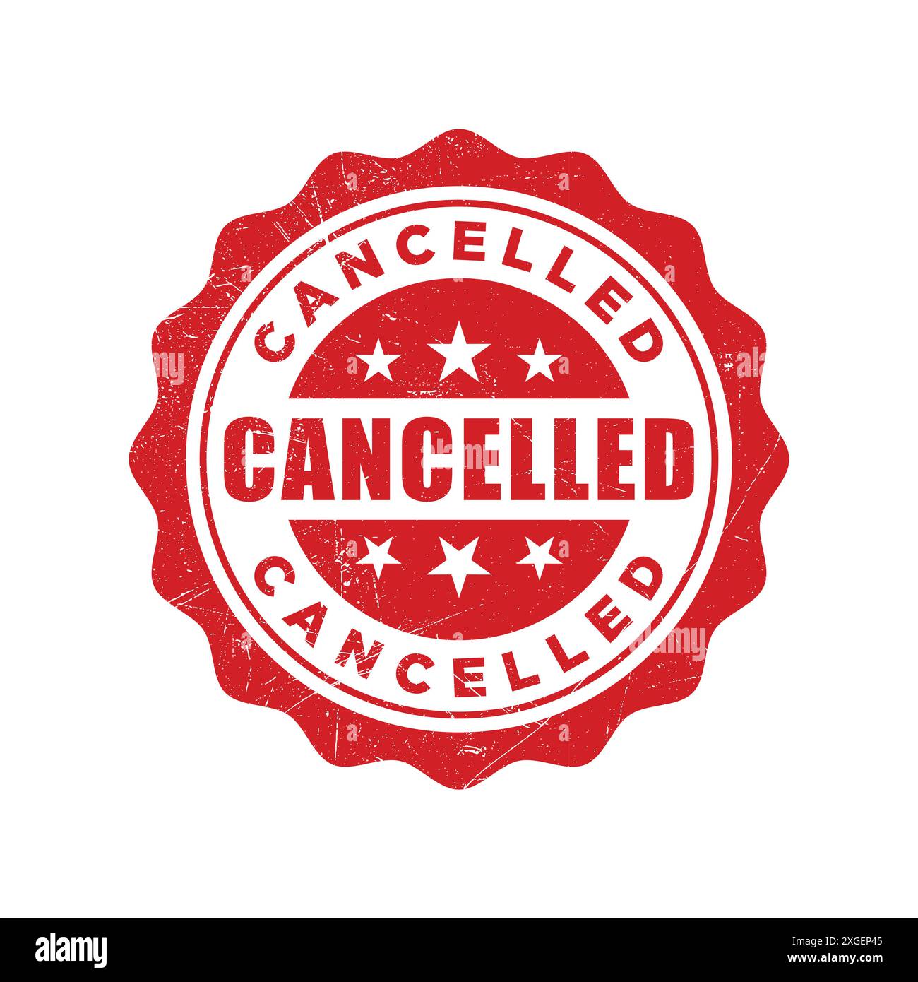 cancelled stamp icon vector design template in white background Stock Vector Image & Art - Alamy