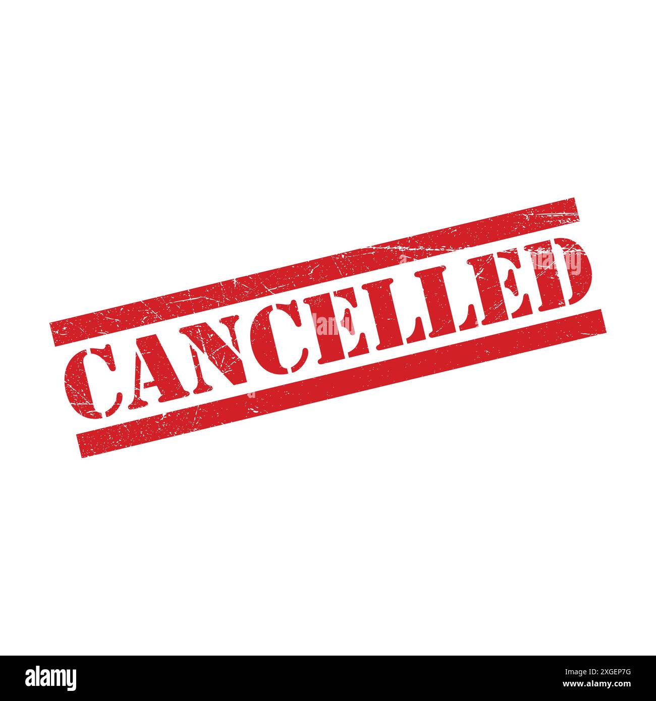 cancelled stamp icon vector design template in white background Stock ...