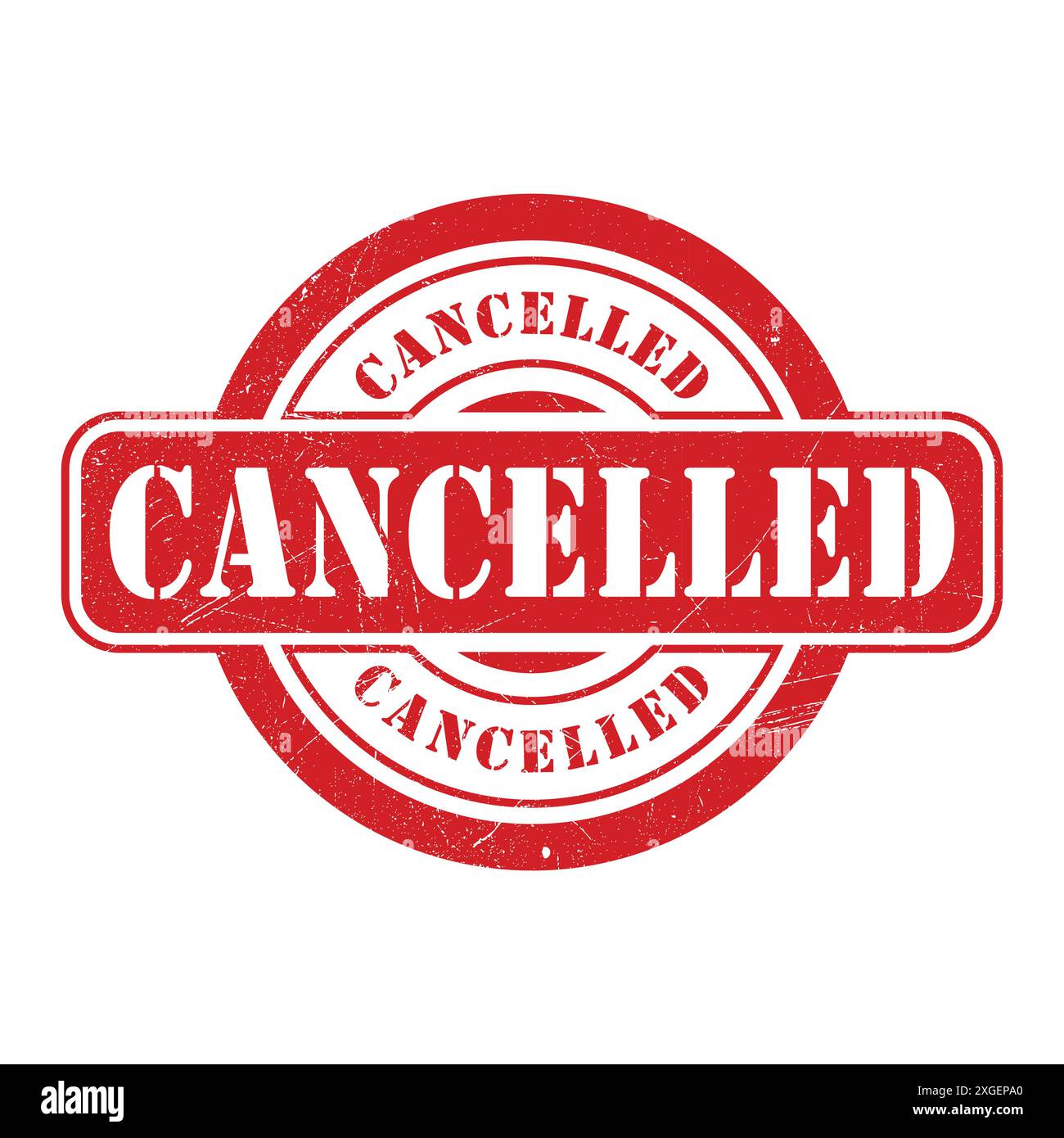 cancelled stamp icon vector design template in white background Stock ...