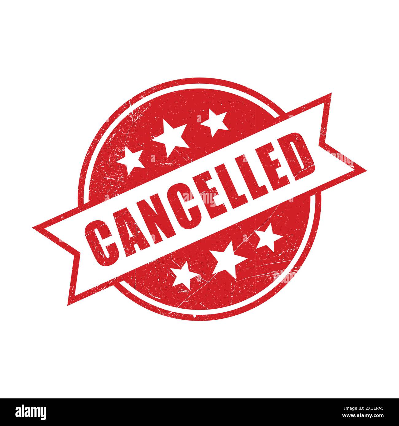 cancelled stamp icon vector design template in white background Stock ...