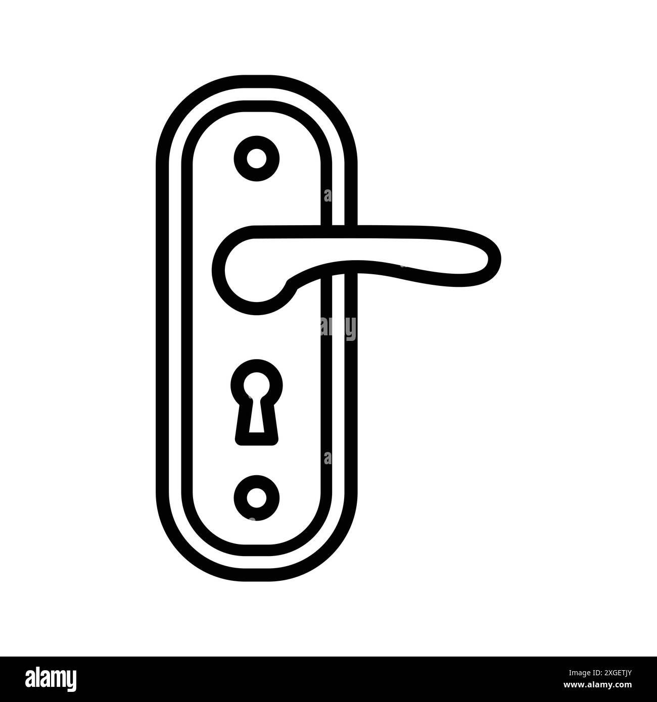 door handle icon vector design template in white background Stock ...