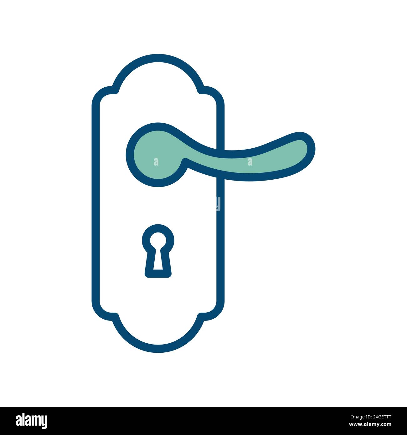 door handle icon vector design template in white background Stock ...